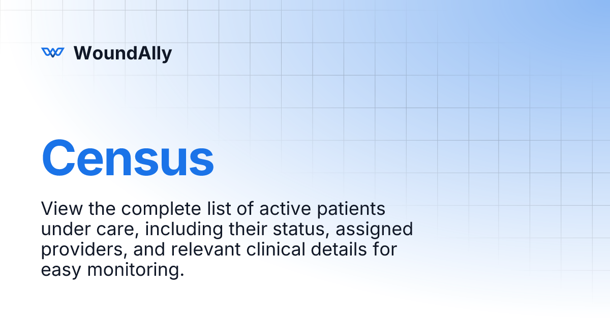 Census | WoundAlly